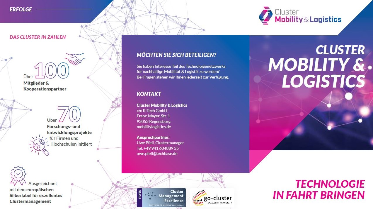 Neuer Imageflyer des Clusters Mobility & Logistics